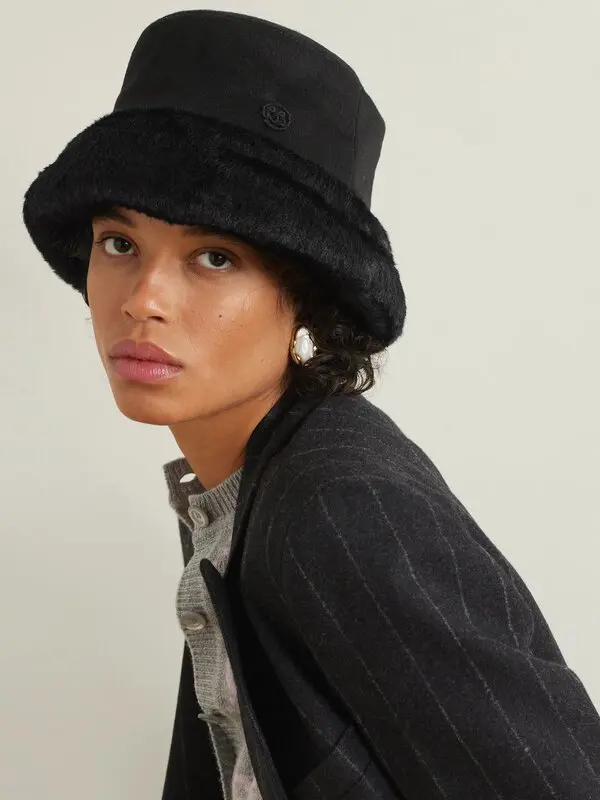 Ruslan Baginskiy Wool And Faux Fur Bucket Hat