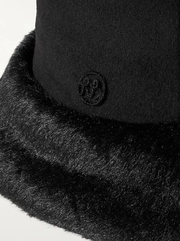 Ruslan Baginskiy Wool And Faux Fur Bucket Hat