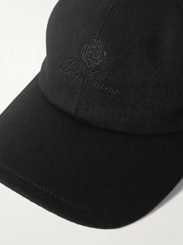 Loro Piana Cashmere-felt Baseball Cap - Black