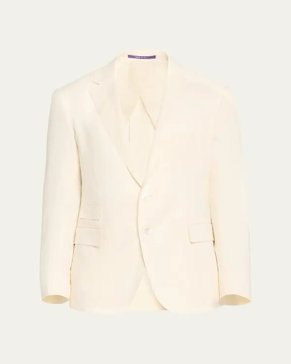 Ralph Lauren Purple Label Kent Hand-tailored Sport Coat - Cream