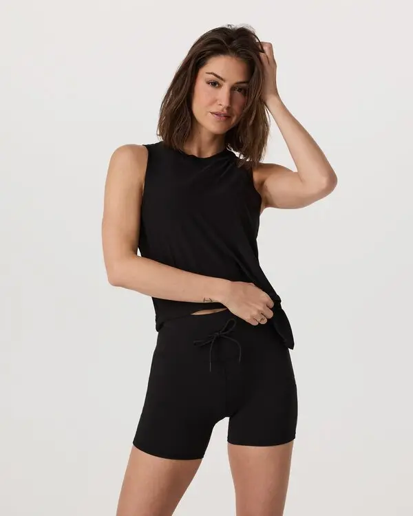 Vuori Energy Long Tank Top - Black