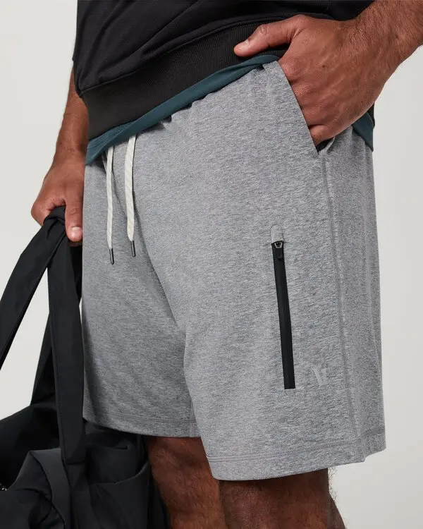 Vuori Sunday Performance 8" Shorts - Grey Heather