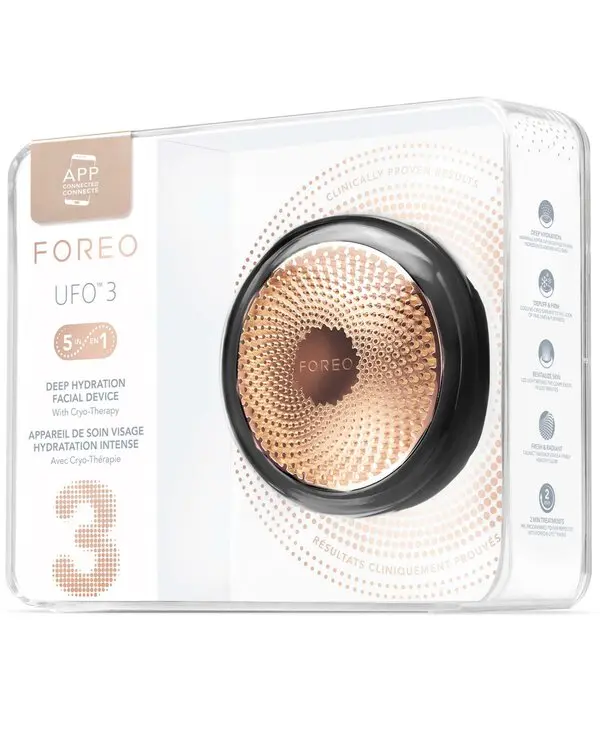 Foreo Ufo 3 5-in-1 Deep Hydration Facial Treatment - Black