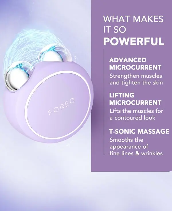 Foreo Bear 2 Go Targeted Microcurrent Facial Toning Device - Lavender