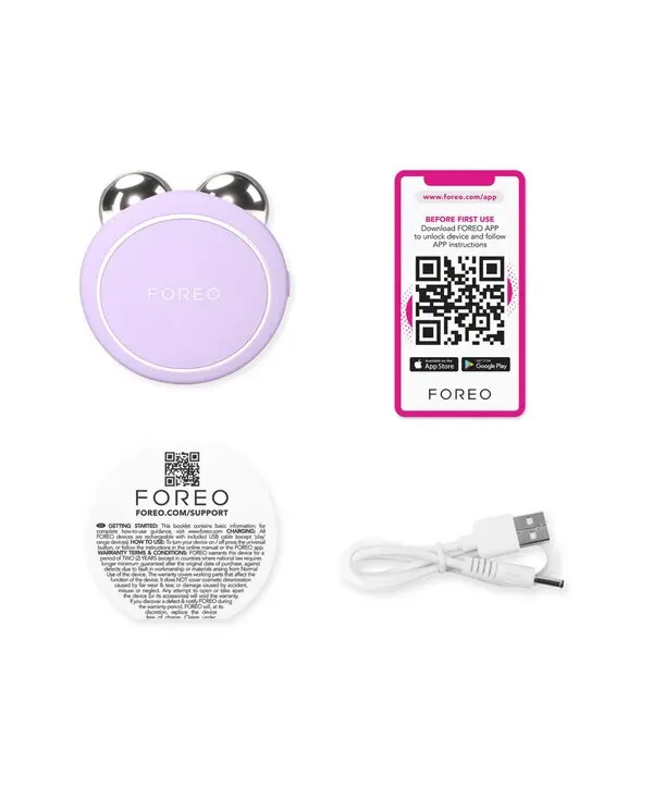 Foreo Bear 2 Go Targeted Microcurrent Facial Toning Device - Lavender