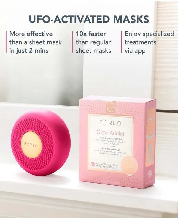 Foreo Ufo 3 Mini 4-in-1 Deep Hydration Facial Treatment - Fuchsia