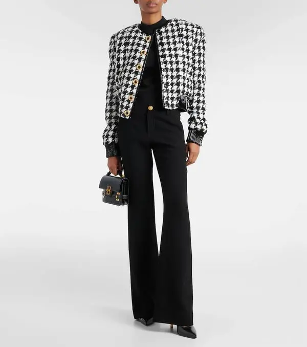 Balmain Houndstooth Tweed Jacket