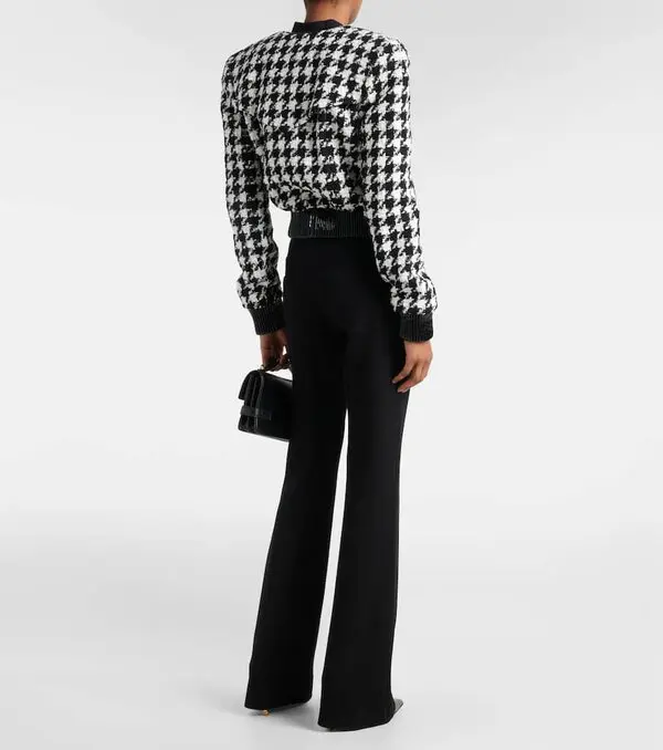 Balmain Houndstooth Tweed Jacket