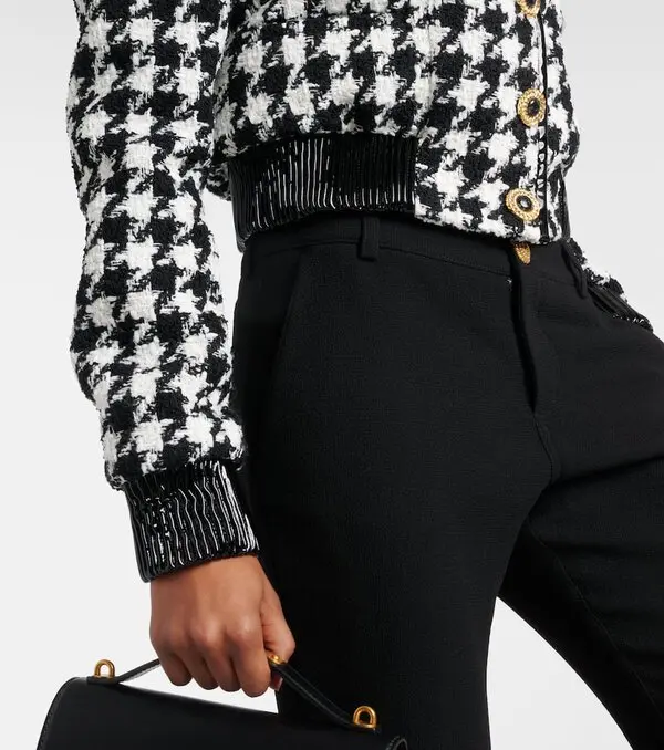 Balmain Houndstooth Tweed Jacket