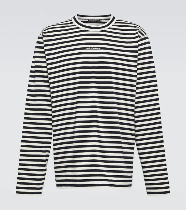 Dolce & Gabbana Striped Cotton Jersey T-shirt - Multicoloured