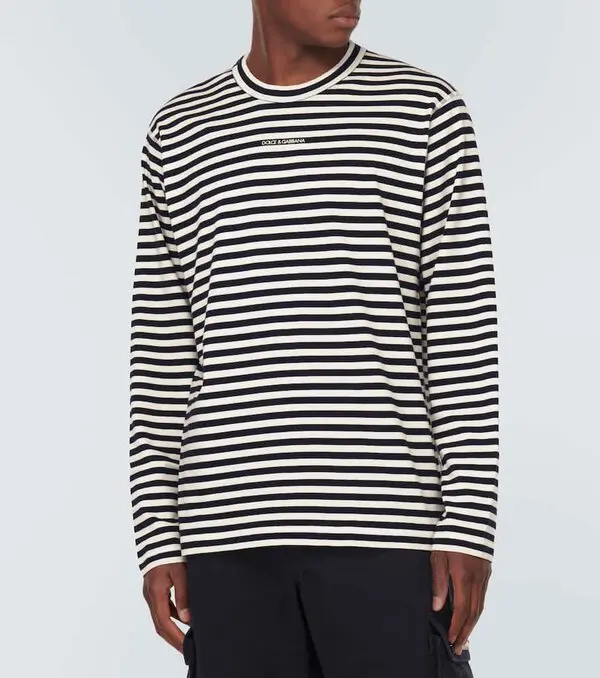Dolce & Gabbana Striped Cotton Jersey T-shirt - Multicoloured