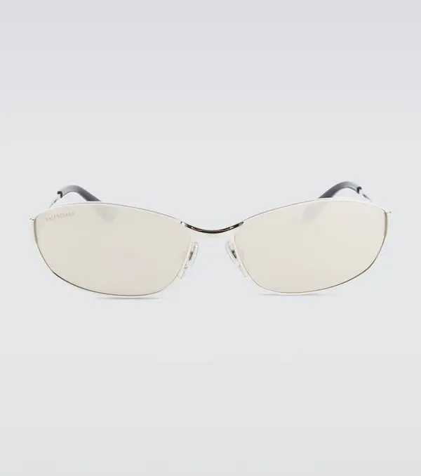 Balenciaga Mercury Oval Sunglasses - Silver
