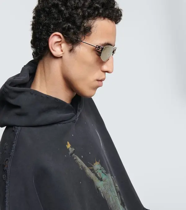 Balenciaga Mercury Oval Sunglasses