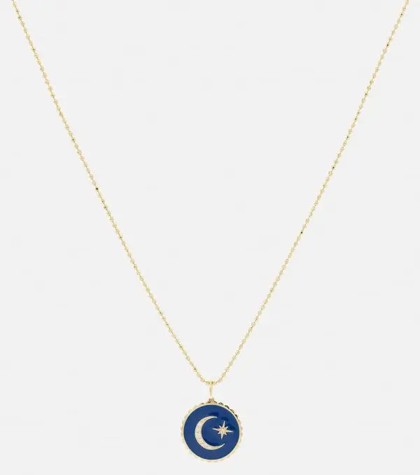 SYDNEY EVAN Celestial Medallion Chain Necklace - Gold