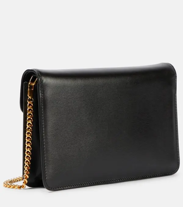 TOM FORD Small Leather Shoulder Bag - Black