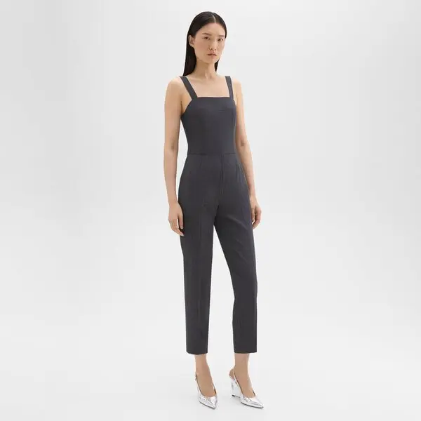 Theory Sleeveless Good Wool Jumpsuit