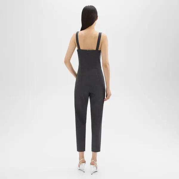 Theory Sleeveless Good Wool Jumpsuit