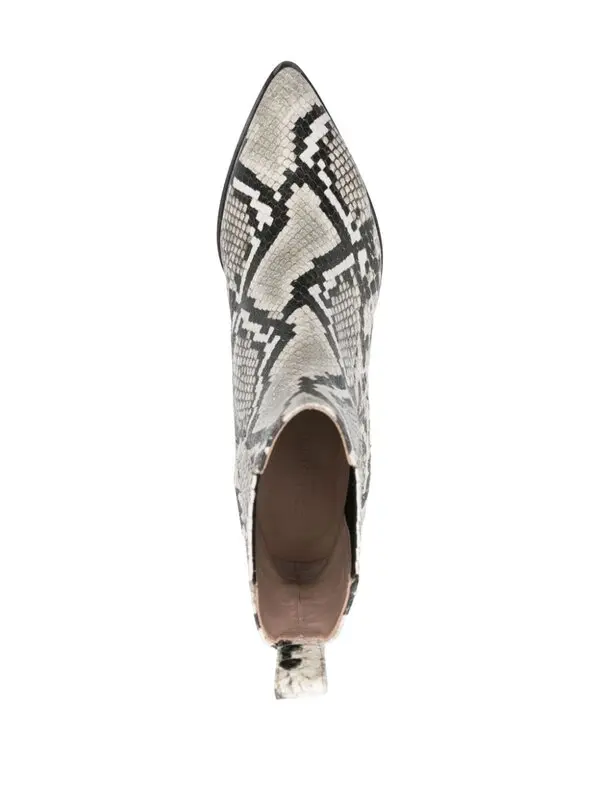 SCAROSSO Olivia 40mm Snakeskin Boots