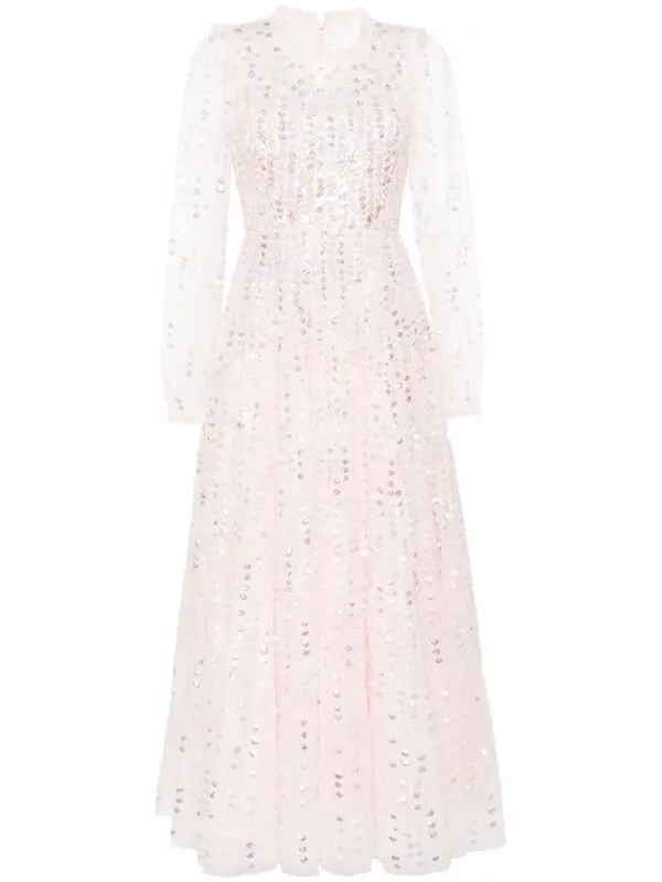 NEEDLE & THREAD Raindrop Beaded Maxi Dress