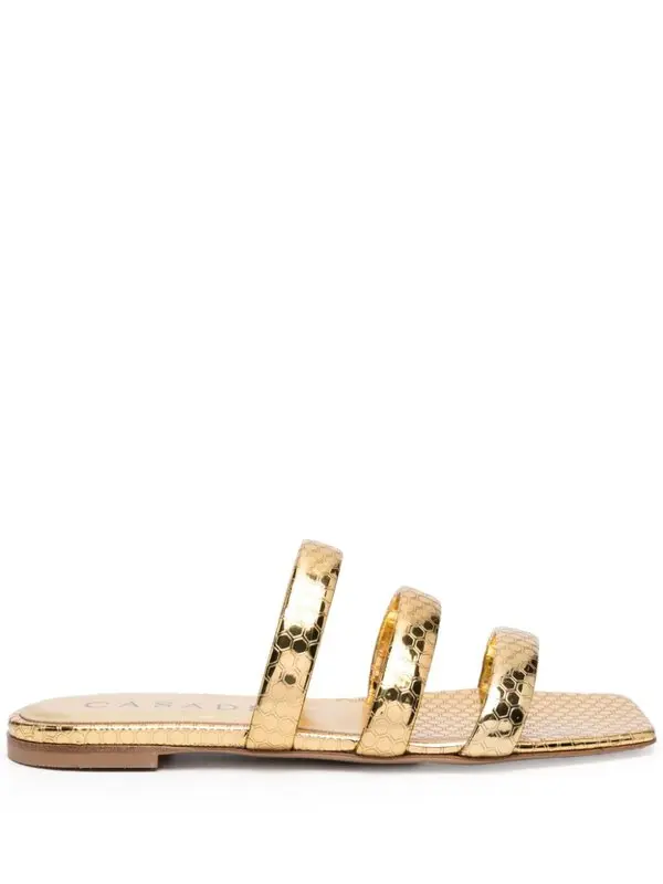 Casadei Atomium Leather Slides