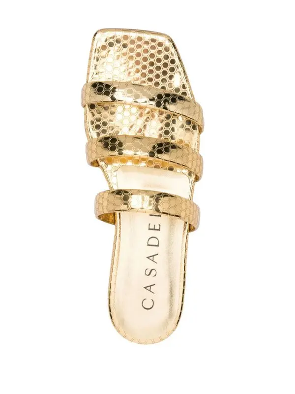 Casadei Atomium Leather Slides