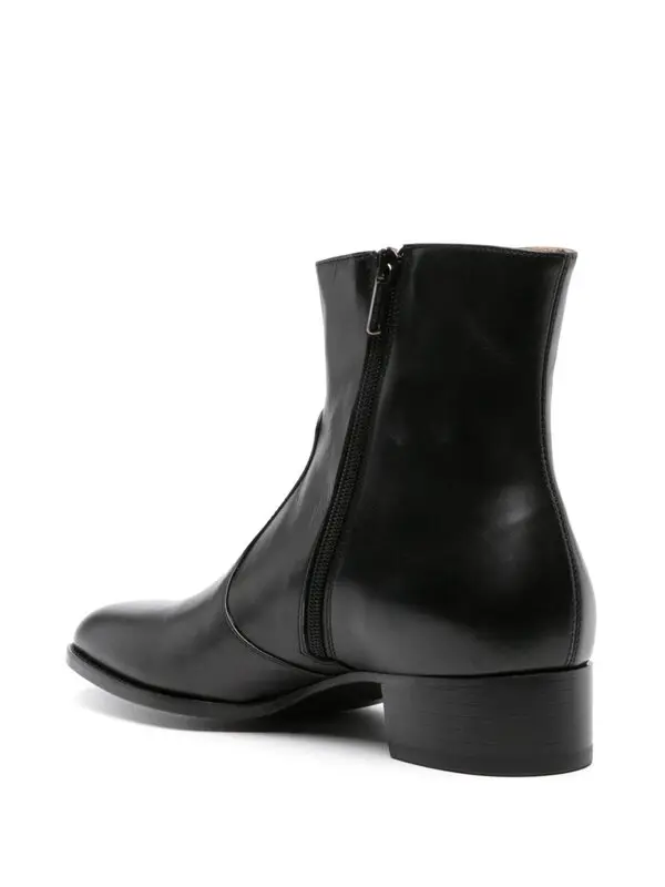 SCAROSSO X Warren Alfie Baker Leather Boots - Black