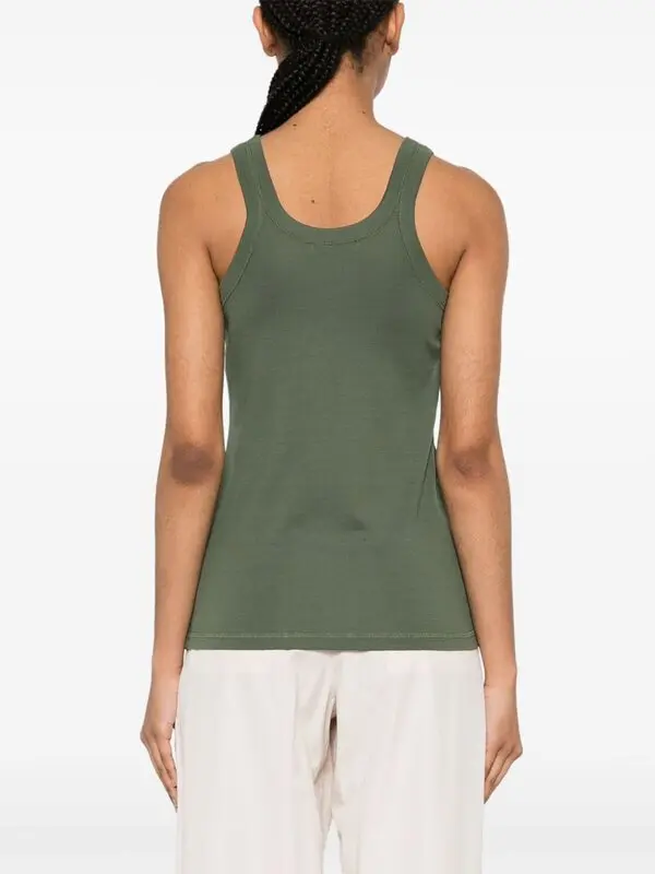 LEMAIRE Ribbed Cotton Top - Green