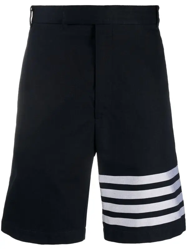 Thom Browne 4-bar Stripe Cotton Shorts