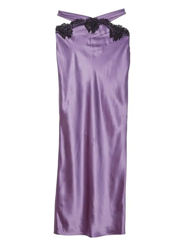 FLEUR DU MAL Lace Cut-out Skirt