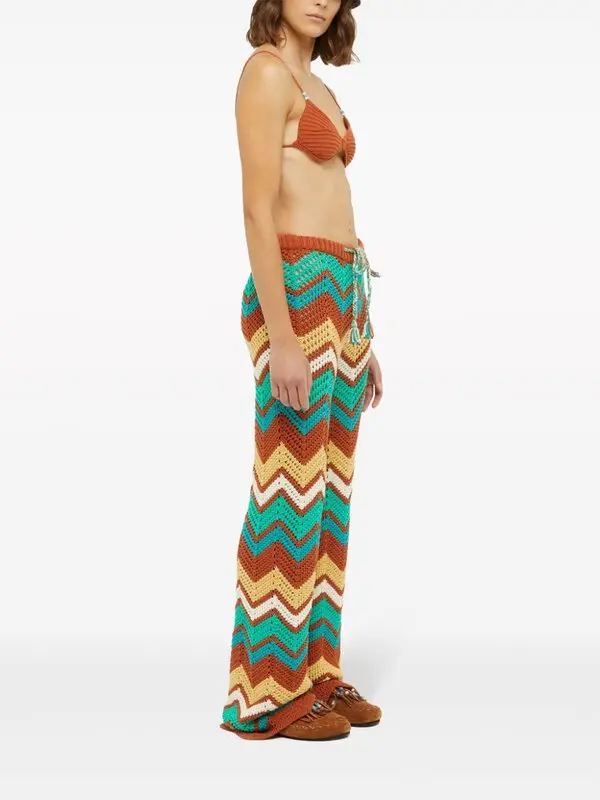 Alanui Chevron Knit Trousers