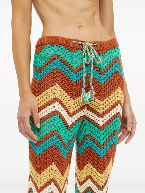 Alanui Chevron Knit Trousers