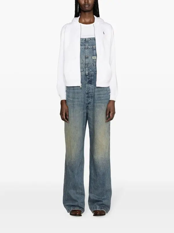 Polo Ralph Lauren Pony Zip-up Hoodie - White