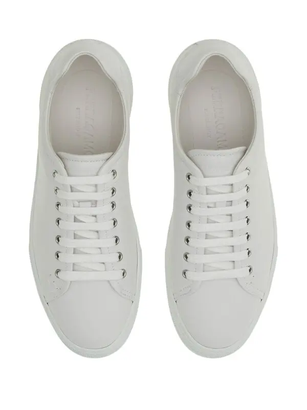 FERRAGAMO Lace-up Sneakers - White