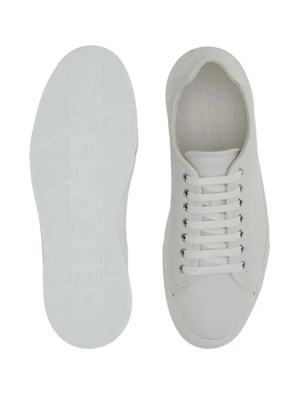FERRAGAMO Lace-up Sneakers - White