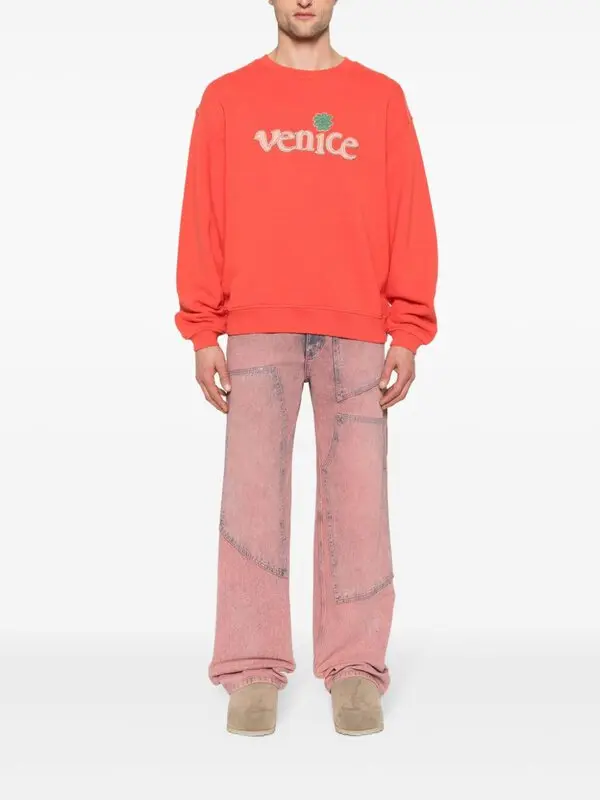 ERL Venice-patch Cotton Sweatshirt
