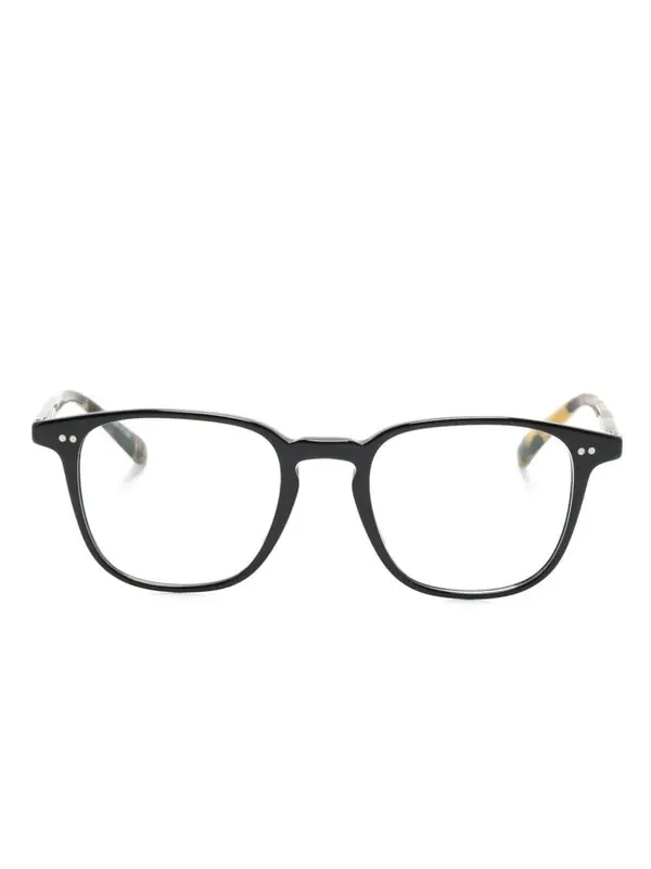 Oliver Spencer Nev Square-frame Glasses - Black