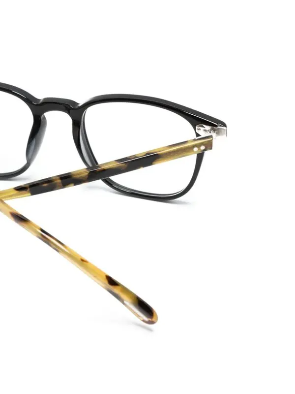 Oliver Spencer Nev Square-frame Glasses - Black