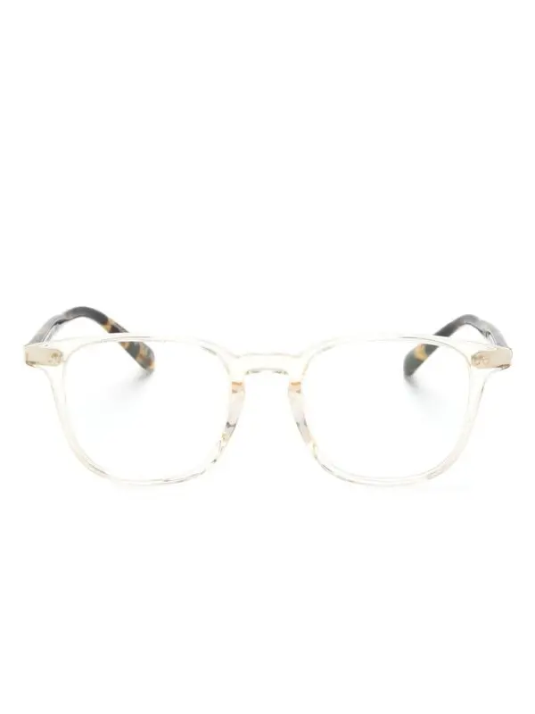 Oliver Spencer Nev Square-frame Glasses - Brown
