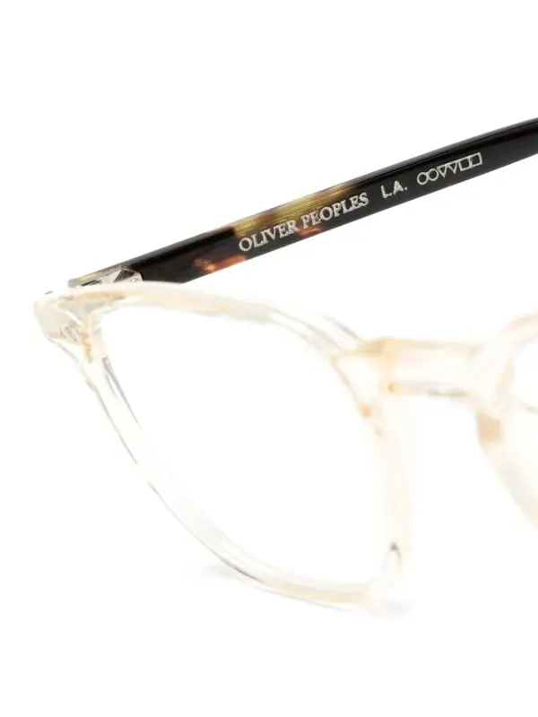 Oliver Spencer Nev Square-frame Glasses - Brown