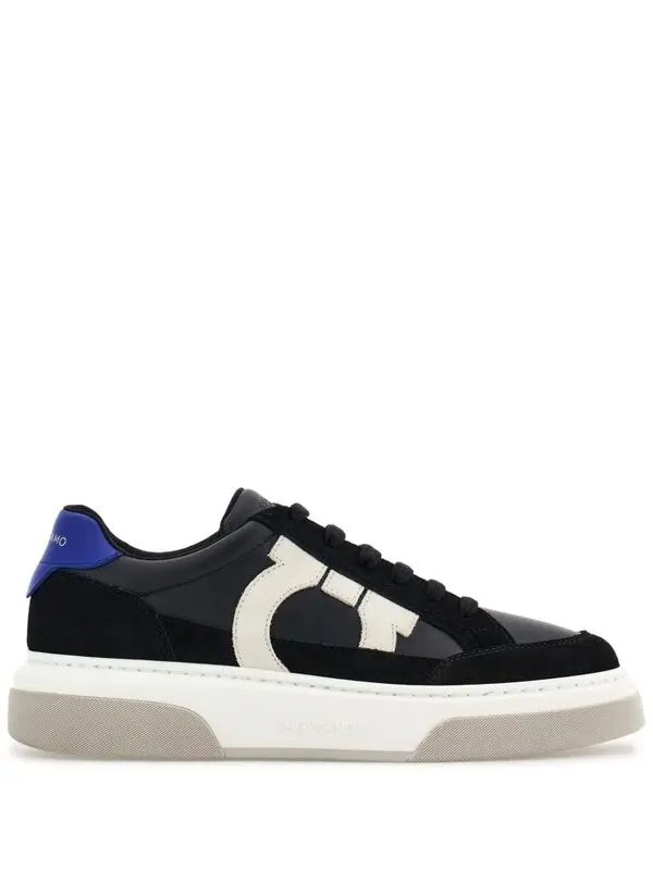 FERRAGAMO Gancini Panelled Sneakers - Multicolour