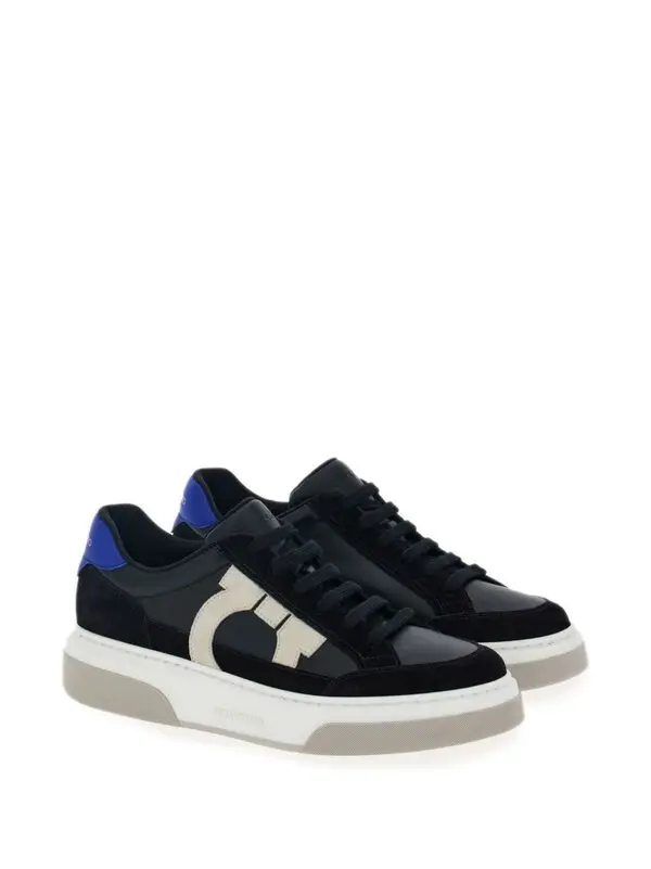 FERRAGAMO Gancini Panelled Sneakers - Multicolour