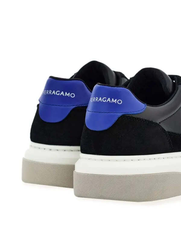 FERRAGAMO Gancini Panelled Sneakers - Multicolour