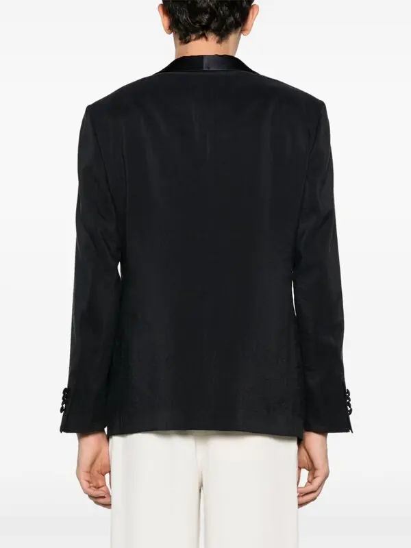 Giorgio Armani Crease-effect Single-breasted Blazer