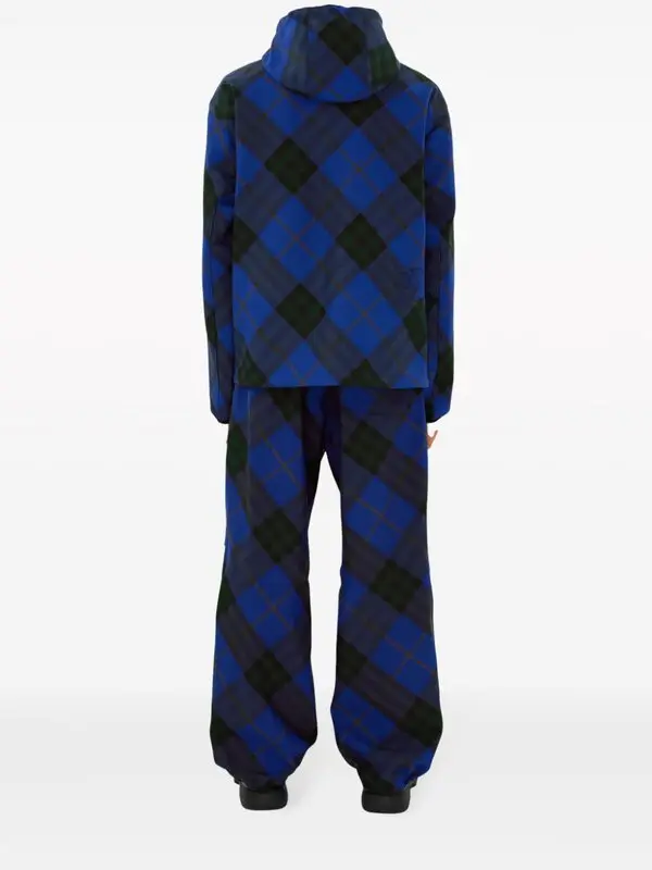 Burberry House Check Hooded Jacket - Blue
