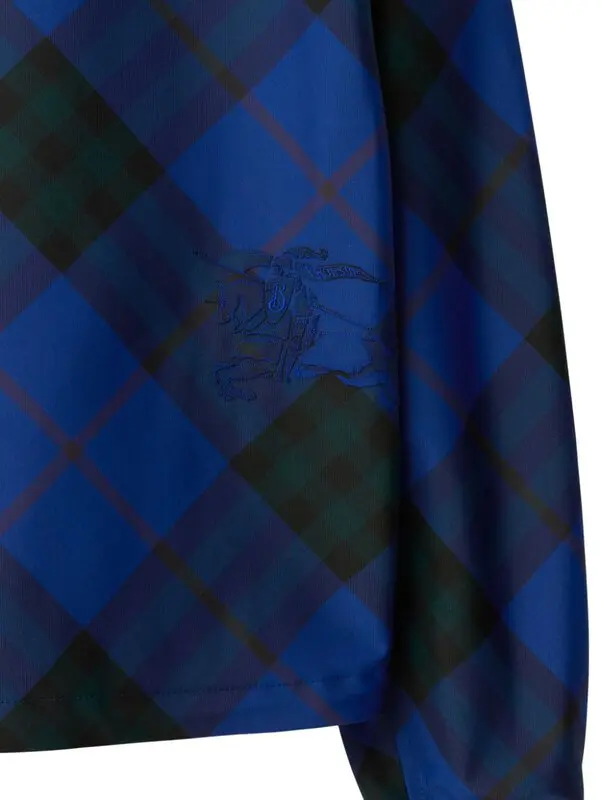 Burberry House Check Hooded Jacket - Blue