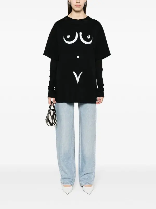 Moschino Motif-print Cotton T-shirt