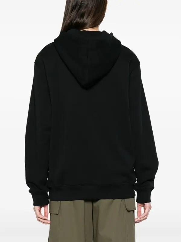 Moschino Teddy Bear-print Cotton Hoodie - Black