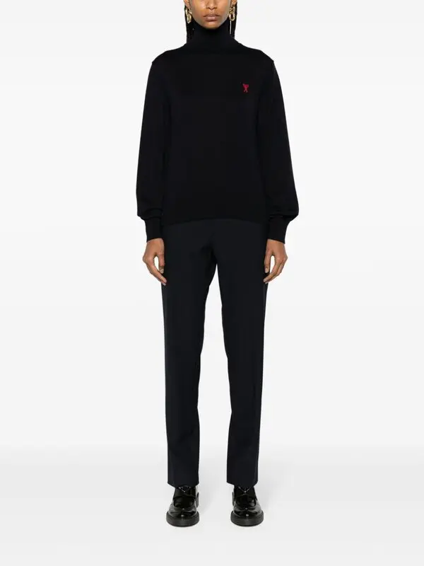 AMI Paris De Coeur High-neck Jumper
