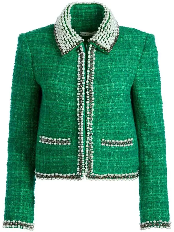 Alice + Olivia Kidan Tweed Jacket