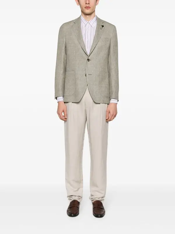 Canali Mid-rise Tapered Trousers